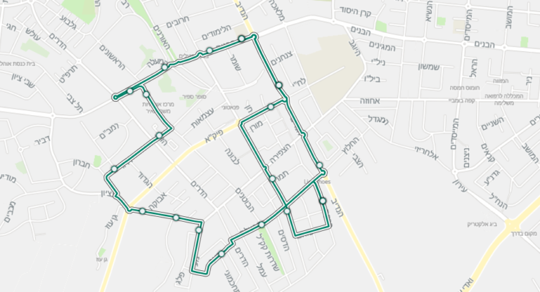 Egged Bus Route 2: Yitzhak Rabin High School/Barkat to Alonim School ...