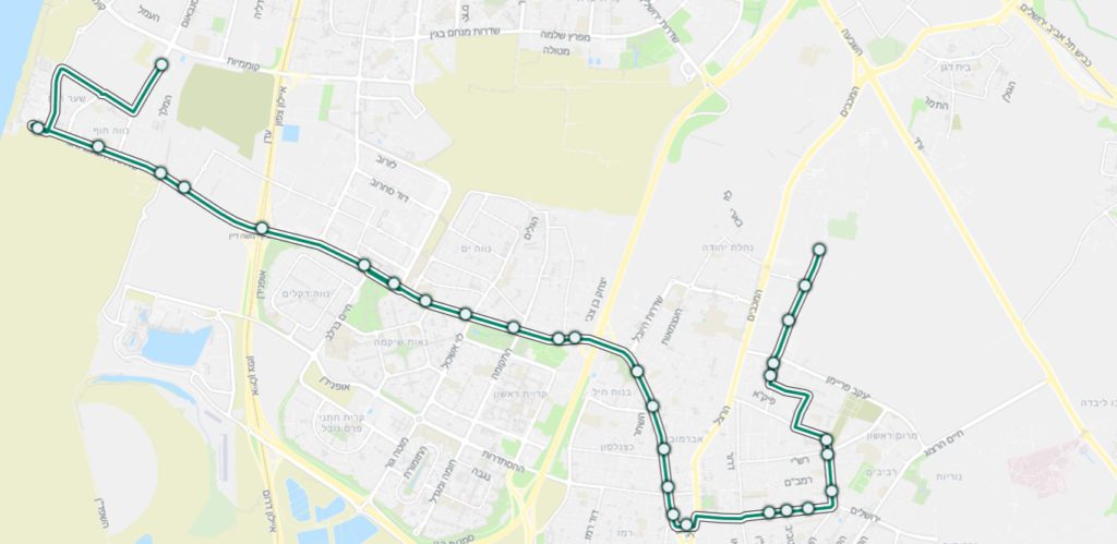 Egged Bus Route 3: Rishon LeTsiyon to Bat Yam and Viceversa in ...