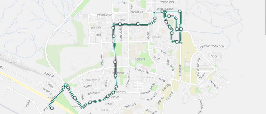 Egged Bus Route 3: Eged Terminal/Peretz Center Mall to Student Village ...