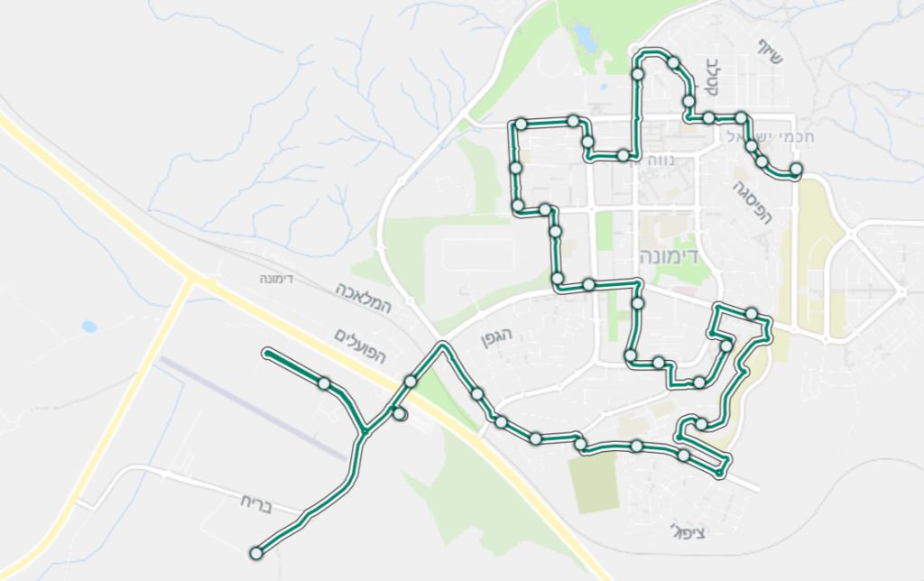 Egged Bus Route 5a: Student Village/Derach Yitzhak Shamir to Telecom ...