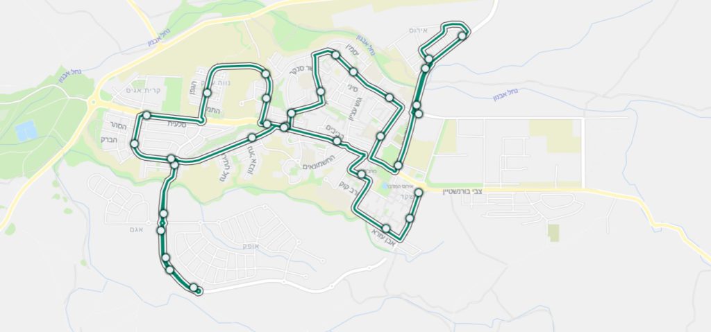 Egged Bus Route 7: Rashi/Zvi Bornstein to Asimov/Vardimon Blvd and ...