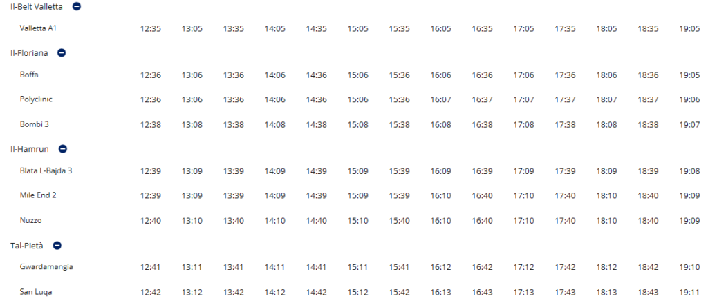 Route 122: Mainline Routes from Valletta to Mater Dei Hospital and ...