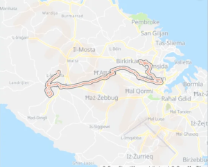 Route 182: Mainline Routes from Mtarfa to Mater dei Hospital and ...