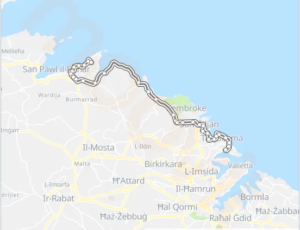 Route 212: Mainline Routes from Sliema(Ferries) to Bugibba and ...