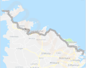 Route 222: Mainline Routes from Cirkewwa to Sliema(Ferries) and ...