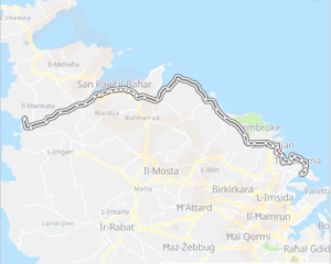 Route 225: Mainline Routes from Sliema(Ferries) to Ghajn Tuffieha ...
