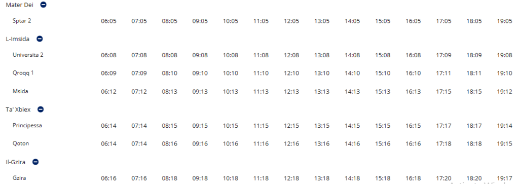 Route 233: Mainline Routes from Swieqi to Mater Dei Hospital and ...