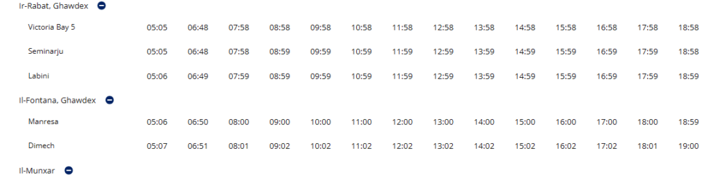 Route 306: Gozo from Victoria(Ir-Rabat) to Ix-Xlendi and Viceversa in ...