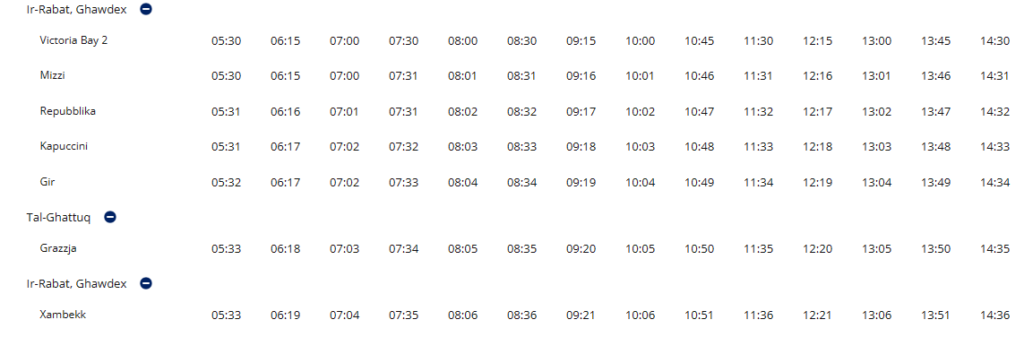 Route 310: Gozo from Victoria(Ir-Rabat) to Marsalforn and Viceversa in ...