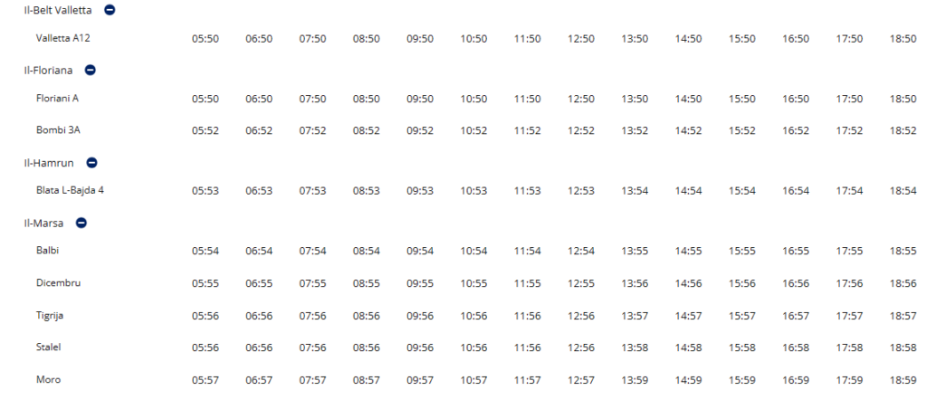 Route 93: Mainline Routes from Valletta to Marsaskala(Jerma) and ...