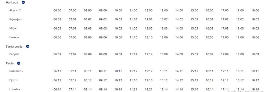 Bus Route X2: Mainline / Airport Routes from Malta International ...