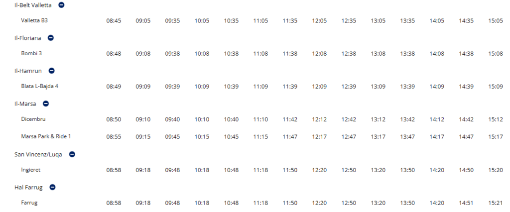Route X4: Mainline / Airport Routes from Valletta to Birzebbuga and ...