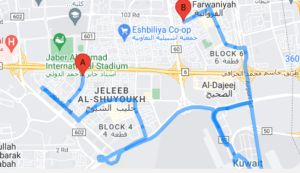 City Bus Route No.102X: From Fahaheel to Messila in Kuwait Timetables ...
