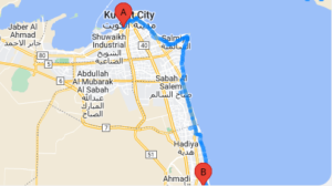 City Bus Route No.999: From Sheraton to Fahaheel in Kuwait Timetables ...