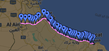 Oman Bus Route 41: From Buraimi to Muscat Timetable, Route Maps, Stops ...