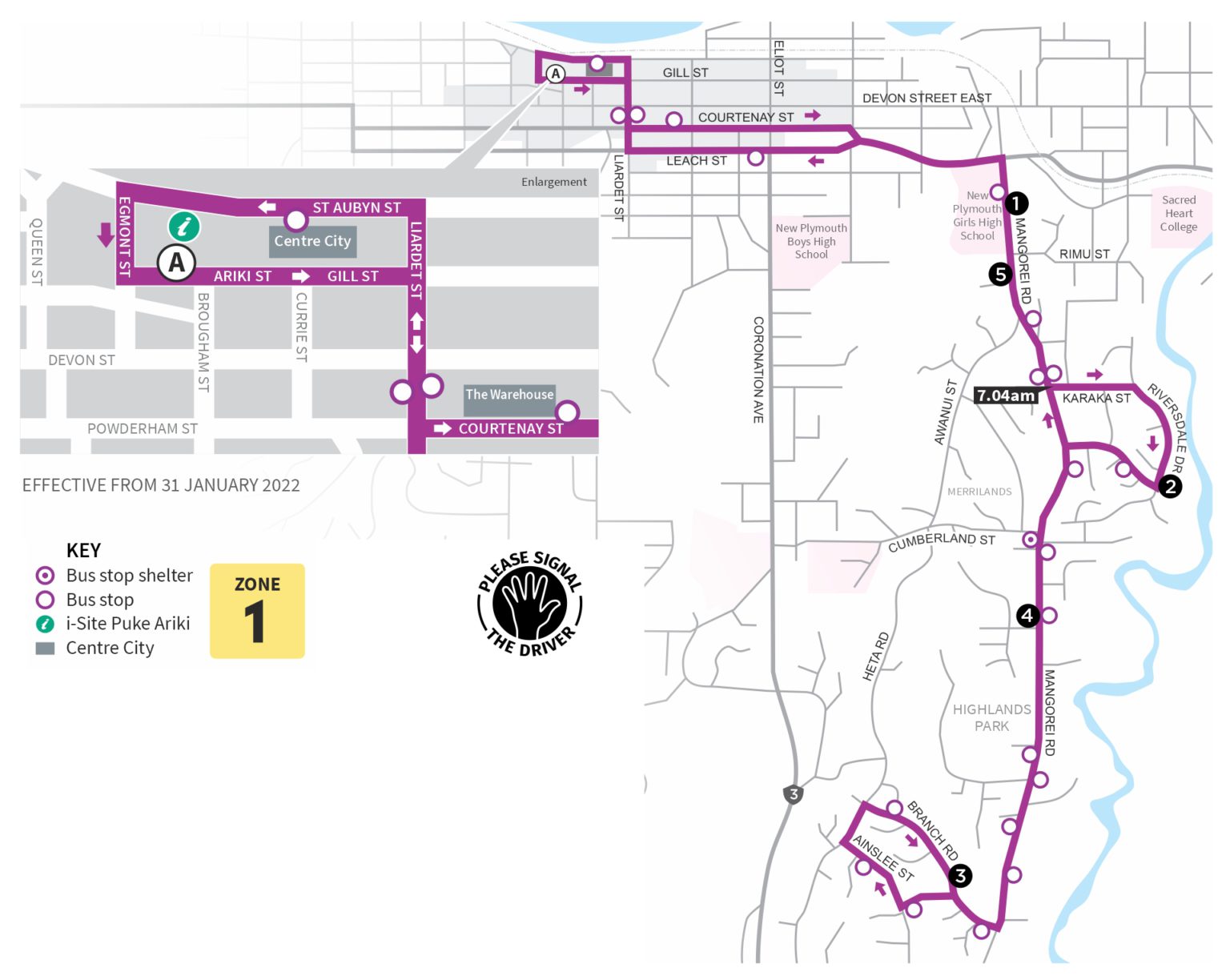 New Zealand TRC - Citylink Commuter Buses Route 8 - Merrilands ...