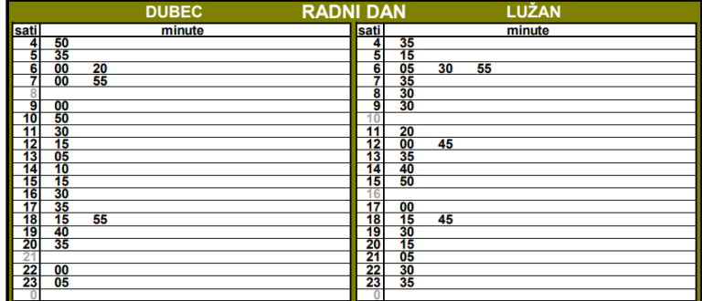 ZET Bus Route 273: Daily Lines runs from Dubec to Lužan Timetables ...