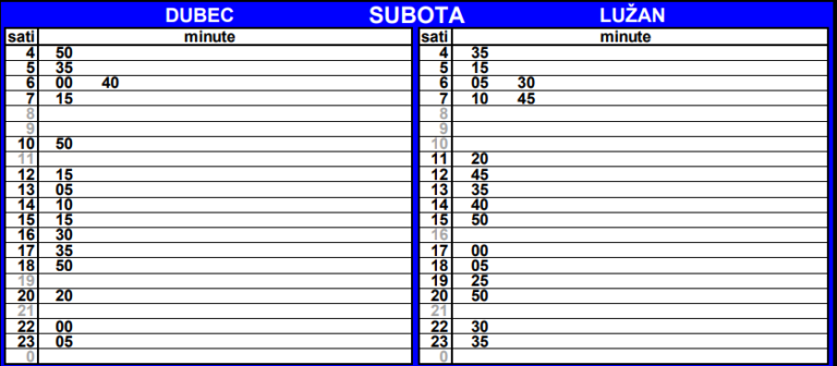ZET Bus Route 273: Daily Lines runs from Dubec to Lužan Timetables ...