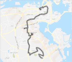 Bahrain Bus Route No: 19 - Runs from Riffa to Manama and Vice Versa in ...