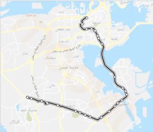 Bahrain Bus Route No: X4 - Runs from Souq Waqif to Manama and Vice ...