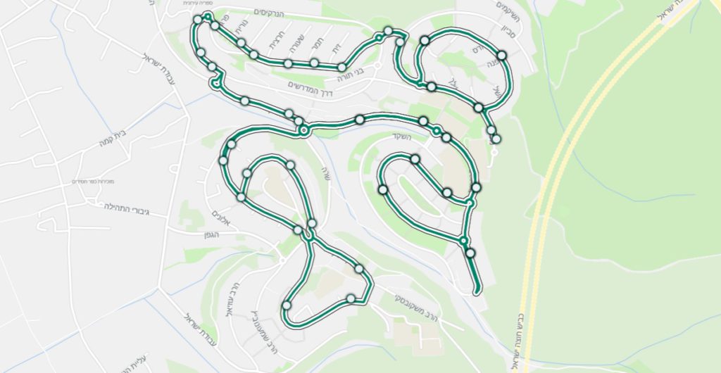 Egged Bus Route 12: Ma'alot David to Ma'alot David/Savyon and Viceversa ...