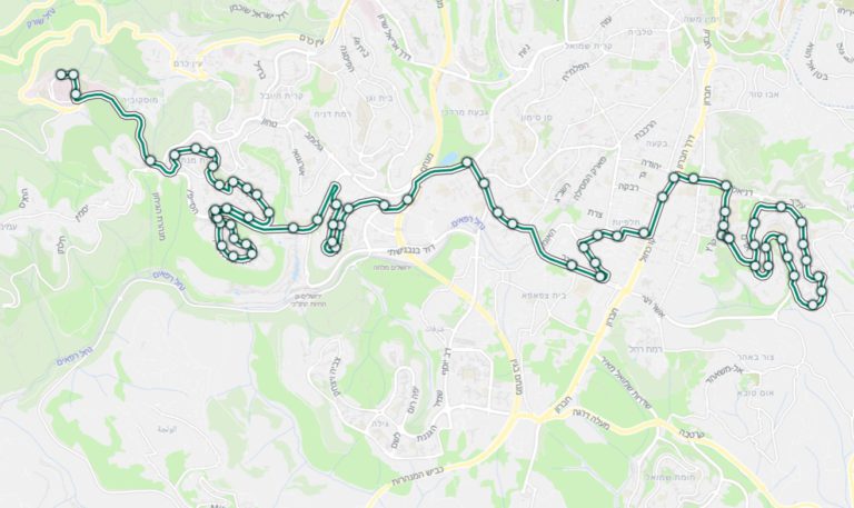 Egged Bus Route 12: Operational station/Talfiot Mizrah parking lot to ...