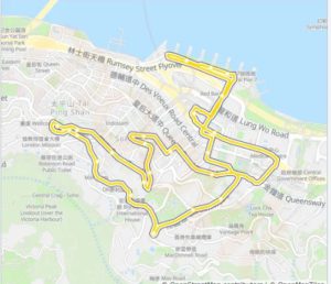 Hong Kong Bus Route No: 12 Central (Pier 3) to Robinson Road (Circular ...