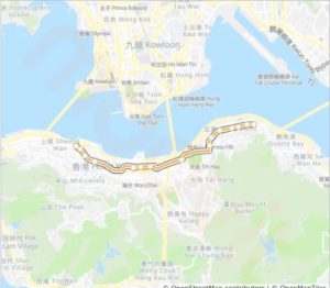 Hong Kong Bus Route No: 18 North Point (Healthy Street Central) to ...