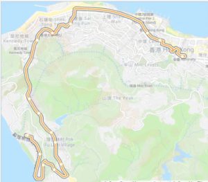 Hong Kong Bus Route No: 30X Central (Exchange Square) to Cyberport and ...