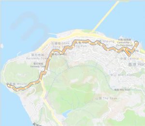 CTB (Citybus) Route No: 3A Central (Star Ferry) to Felix Villas and ...