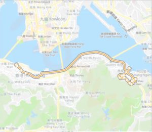 Hong Kong Bus Route No: 720X Sai Wan Ho (Grand Promenade) to Central ...