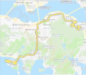 Hong Kong Bus Route No: 99 South Horizons to Shau Kei Wan and Vice ...