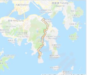Hong Kong Bus Route No: 14 Sai Wan Ho (Grand Promenade) to Stanley Fort ...