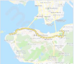 Hong Kong Bus Route No: 5X Kennedy Town to Causeway Bay (Whitfield Road ...
