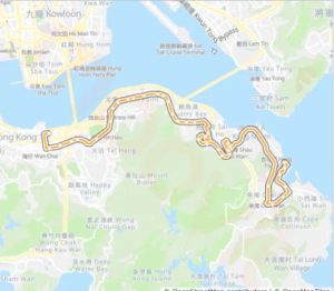 Hong Kong Bus Route No: N8 Exhibition Centre station to Heng Fa Chuen ...