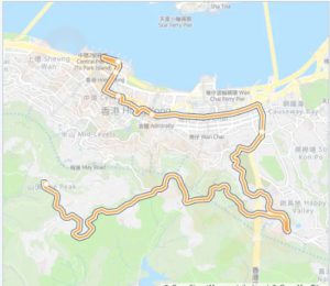 Hong Kong Bus Route No: X15 The Peak to Central (Star Ferry) and Vice ...