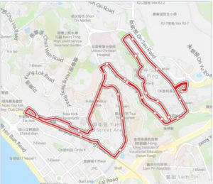 Kowloon Motor Bus Route / Line No: 13M Kwun Tong (Elegance Road) to Po ...