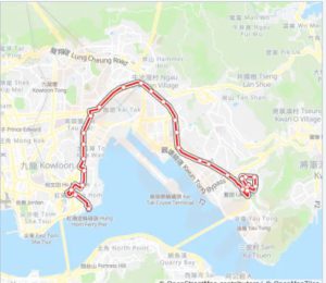 Kowloon Motor Bus Route / Line No: 15 - Runs from Hung Hom (Hung Luen ...