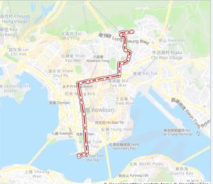 Kowloon Motor Bus Route / Line No: 1 - Runs from Star Ferry to Chuk ...