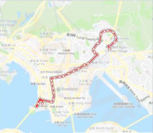 Kowloon Motor Bus Route / Line No: 203E - Runs from Choi Hung to ...