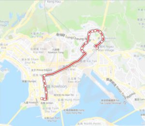 Kowloon Motor Bus Route / Line No: 203X - Runs from Choi Hung to Jordan ...