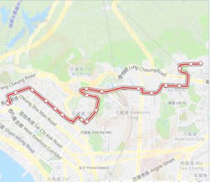 Kowloon Motor Bus Route / Line No: 2B - Runs from Cheung Sha Wan to ...