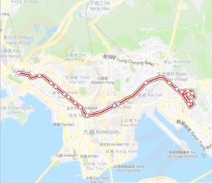 Kowloon Motor Bus Route / Line No: 2X - Runs from Mei Foo to Choi Fook ...