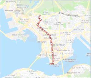 Kowloon Motor Bus Route / Line No: 2 - Runs from Star Ferry to Cheung ...