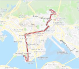 Kowloon Motor Bus Route / Line No: 3X - Runs from Tsz Wan Shan (North ...