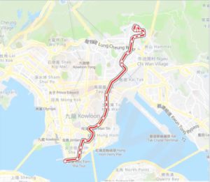 Kowloon Motor Bus Route / Line No: 5P - Runs from Tsz Wan Shan (Central ...