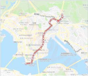 Kowloon Motor Bus Route / Line No: 5 - Runs from Star Ferry to Fu Shan ...