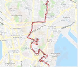 Kowloon Motor Bus Route / Line No: 7B - Runs from Hung Hom (Hung Luen ...