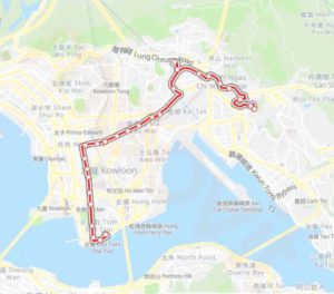 Kowloon Motor Bus Route / Line No: 9 - Runs from Choi Fook to Tsim Sha ...