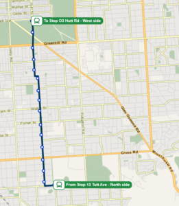 Adelaide Bus Route No: 172 (City Routes(Southern Routes)) runs from ...